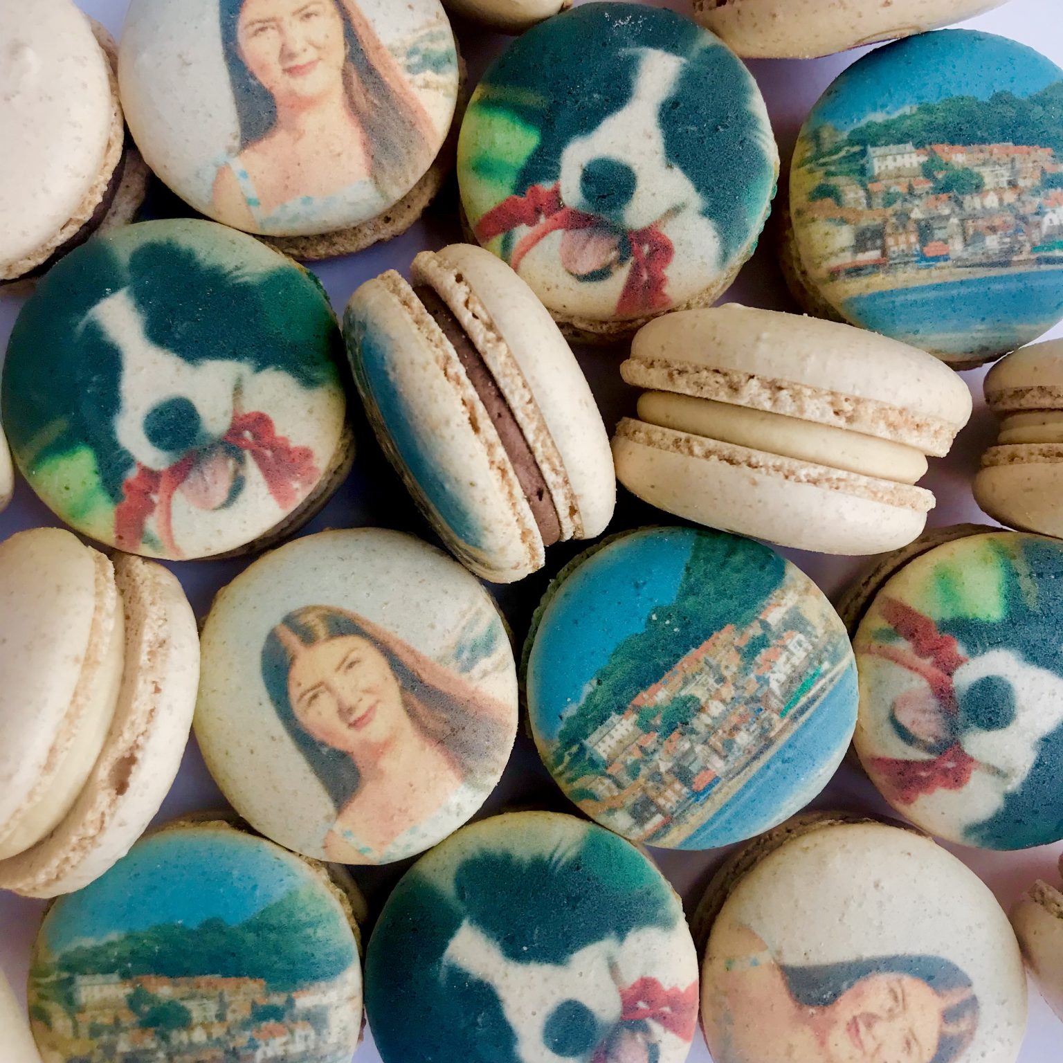 Personalised Photo Macarons Box – Sugar Glaze Bakery